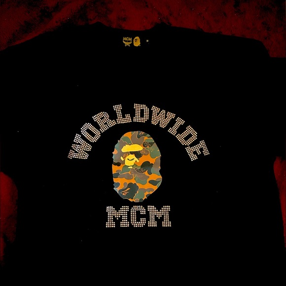 Bape | Shirts | Bape X Mcm Collab Tee | Poshmark